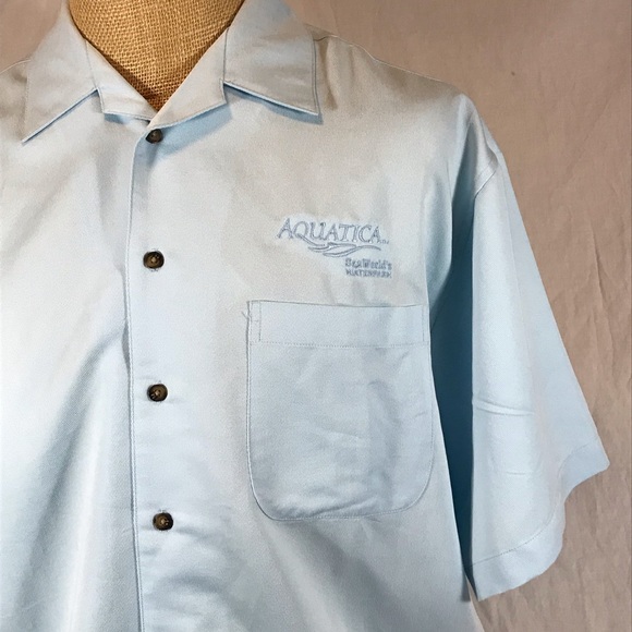 Ultra Club | Shirts | New Aquatica Seaworld Water Park Casual Shirt Lrg ...